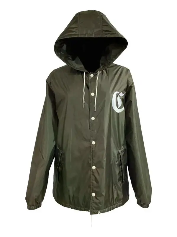 Celine Logo-print Hooded Jacket - Green