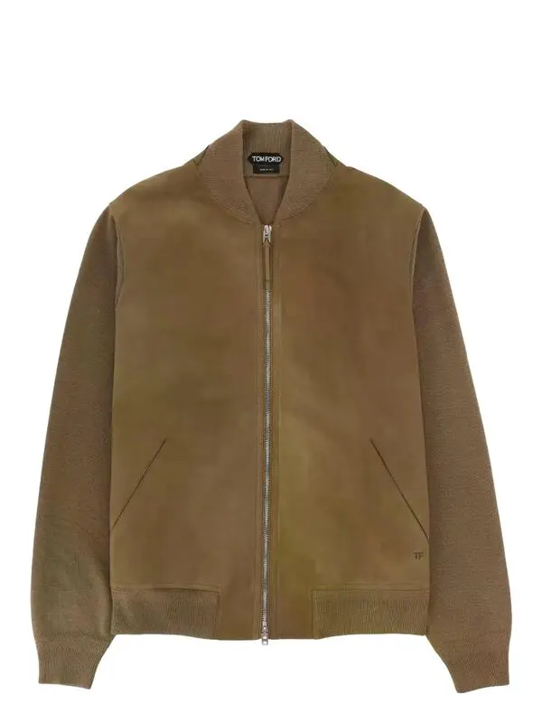 TOM FORD Paneled Bomber Jacket - Green