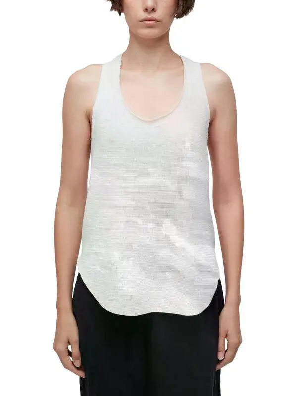 OSKLEN Textured Racerback Top - White