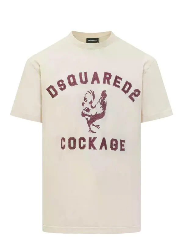 Dsquared2 Rooster-print T-shirt - Neutrals