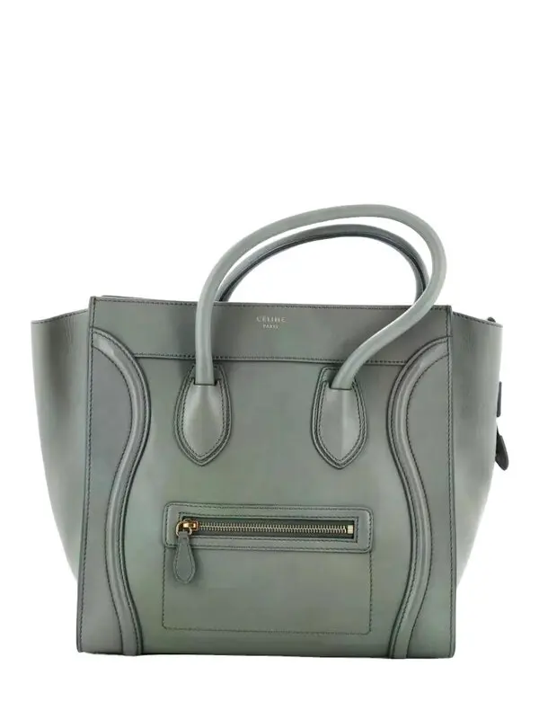 Celine Luggage Mini Tote Bag Smooth Leather - Green