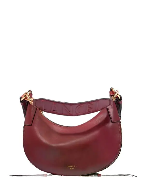 LANCEL Logo Zipped Shoulder Bag - Red