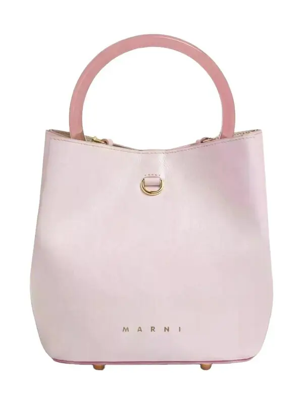 Marni Ring-detail Bucket Bag - White
