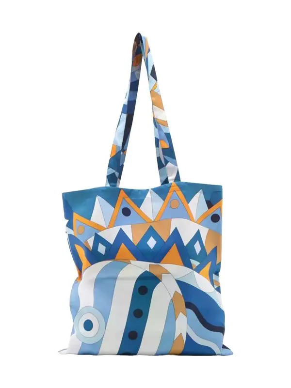 Hermès Petit H Silk So Tote Bag - Blue