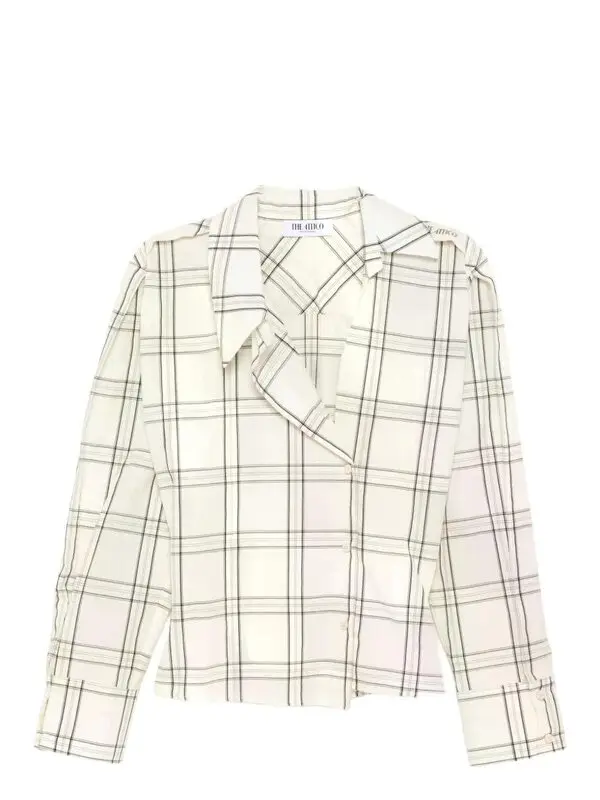 Attico Plaid Shirt - Neutrals