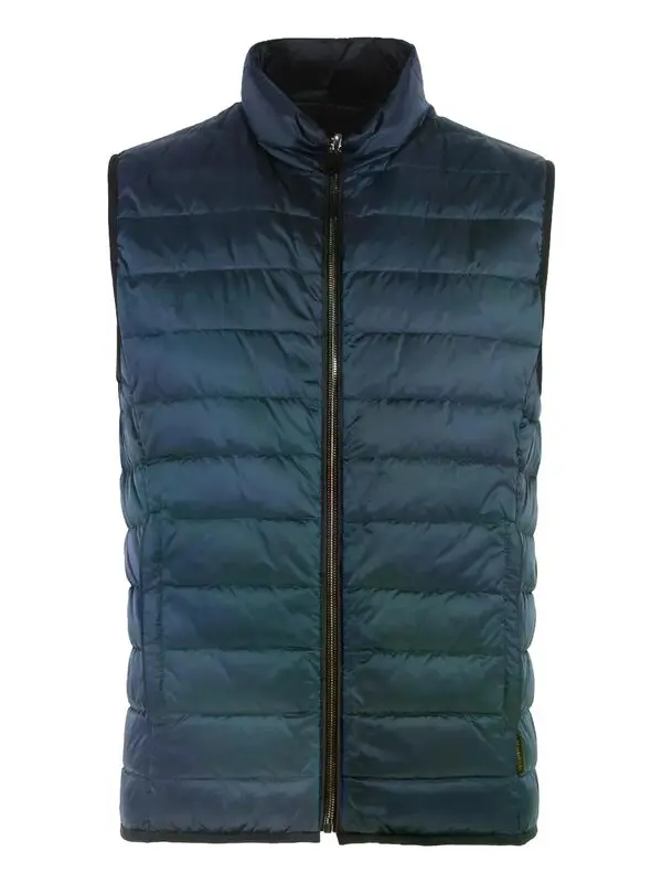 MOORER Quilted Gilet - Blue