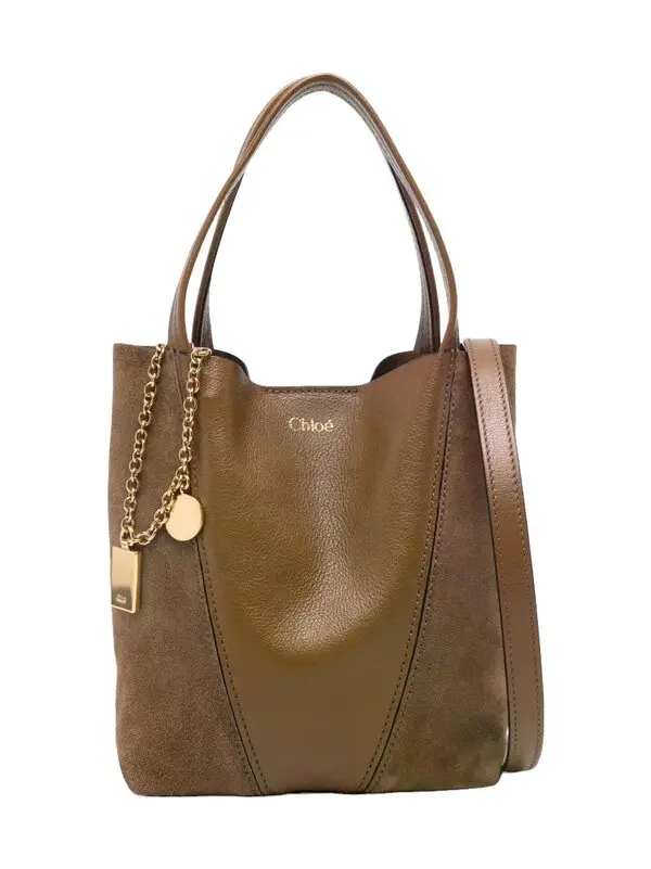 Chloé Grained-leather Tote Bag - Brown