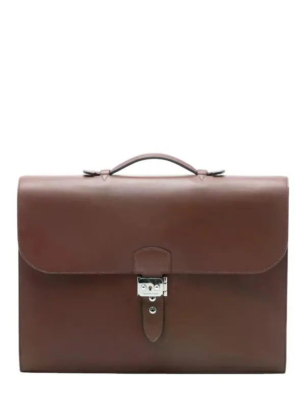 Hermès 2012 Evercolor Sac A Depeches 38 Business Bag - Brown