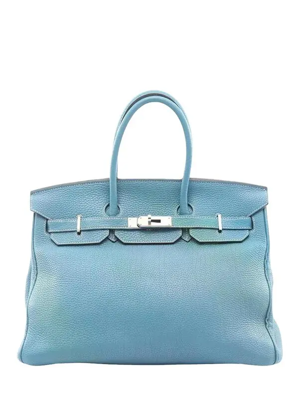 Hermès 2010 Birkin 35 Handbag - Blue