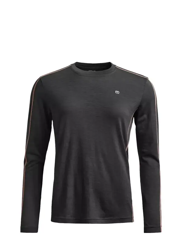 ORTOVOX 185 Rock’n’wool Base-layer Top - Black