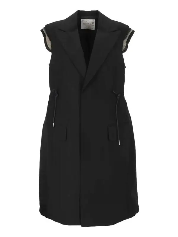 Sacai Sleeveless Jacket - Black