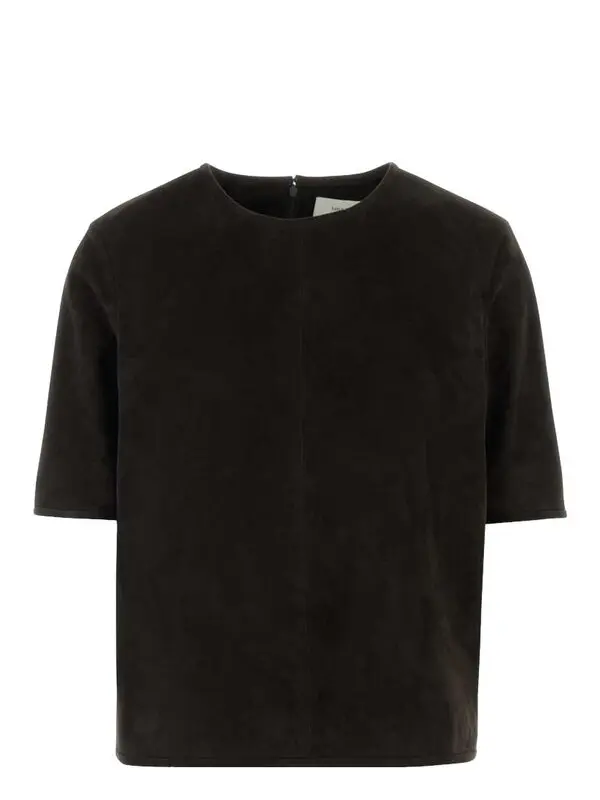 Loulou De Saison Suede T-shirt - Brown