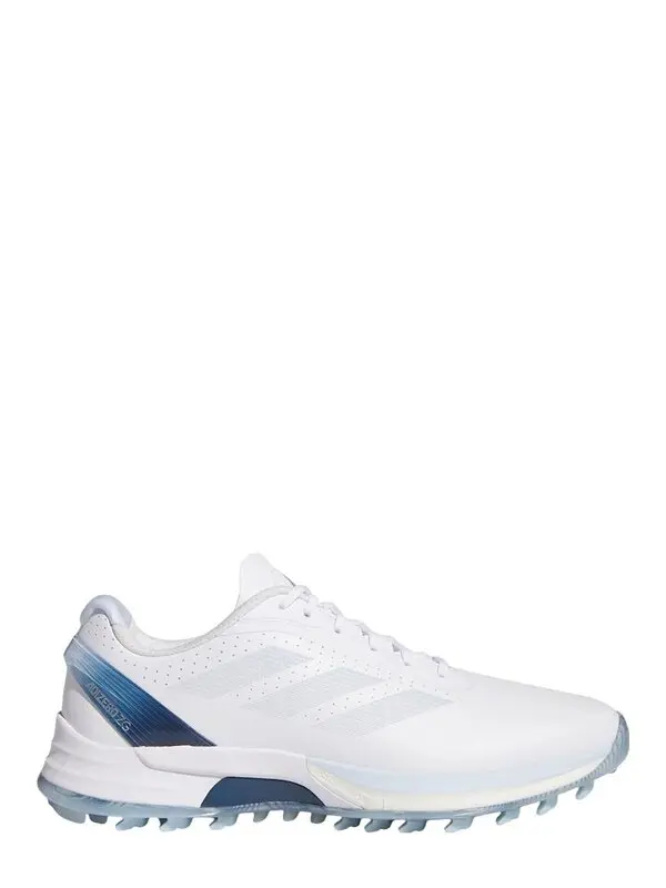 Adidas Adizero Zg Spikeless Golf Shoes - Cloud White/crystal Sky Blue/dusky Blue Petrol