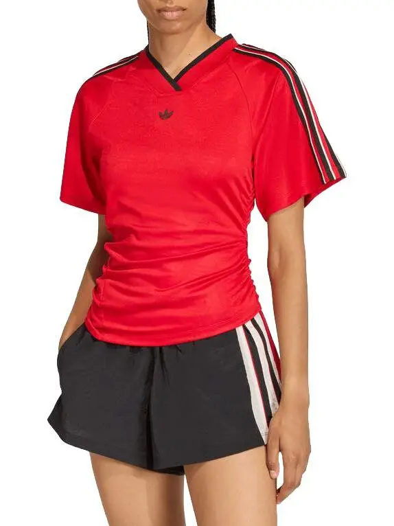Adidas Originals By Alexander Wang Side Ruched Jersey - Better Scarlet