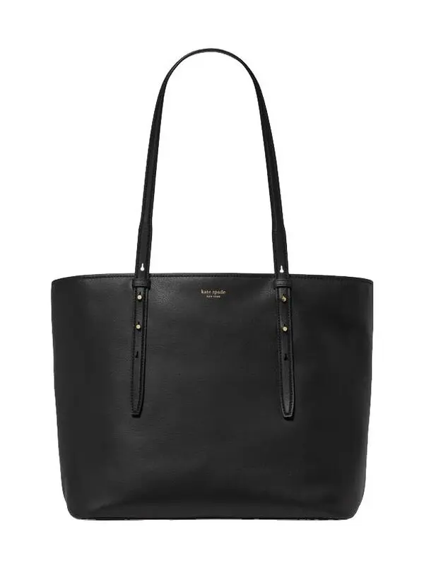 Kate Spade New York Fine Grain Leather Tote - Black