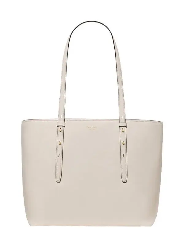 Kate Spade New York Fine Grain Leather Tote - Cashew Milk