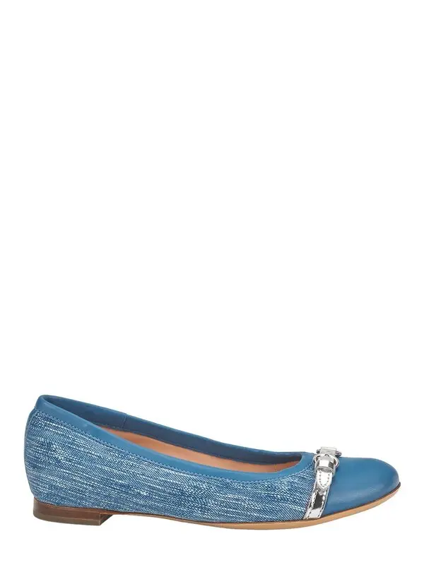 Agl Mae Cap Toe Ballet Flat - Denim