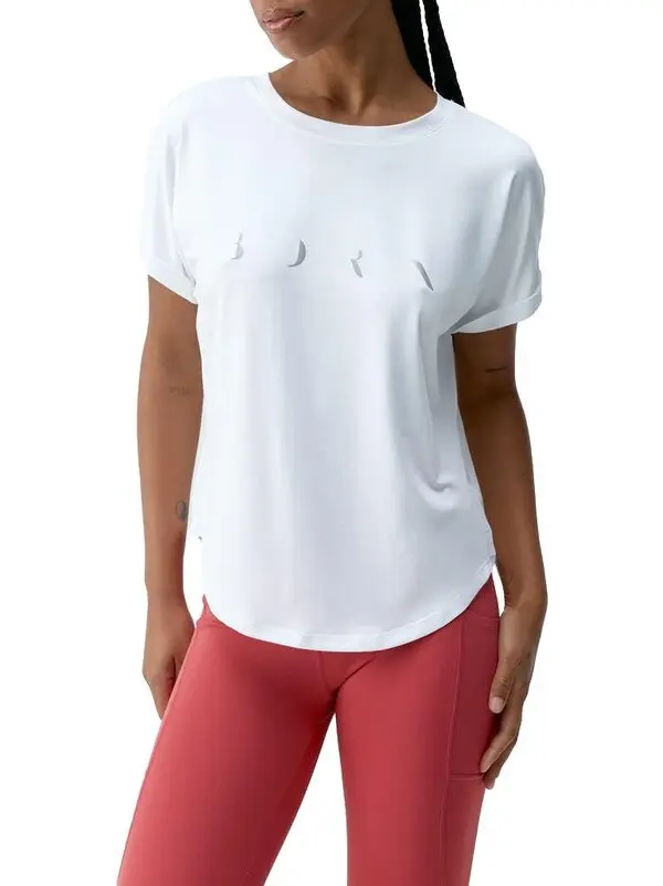 BORN LIVING YOGA Azami Performance Sport T-shirt - White