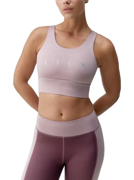 BORN LIVING YOGA Medium Support Performance Sport Top - Tuscany/deep Rose