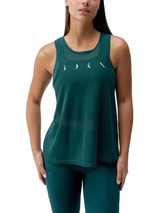 BORN LIVING YOGA Bora Performance Sport T-shirt - Deep Green