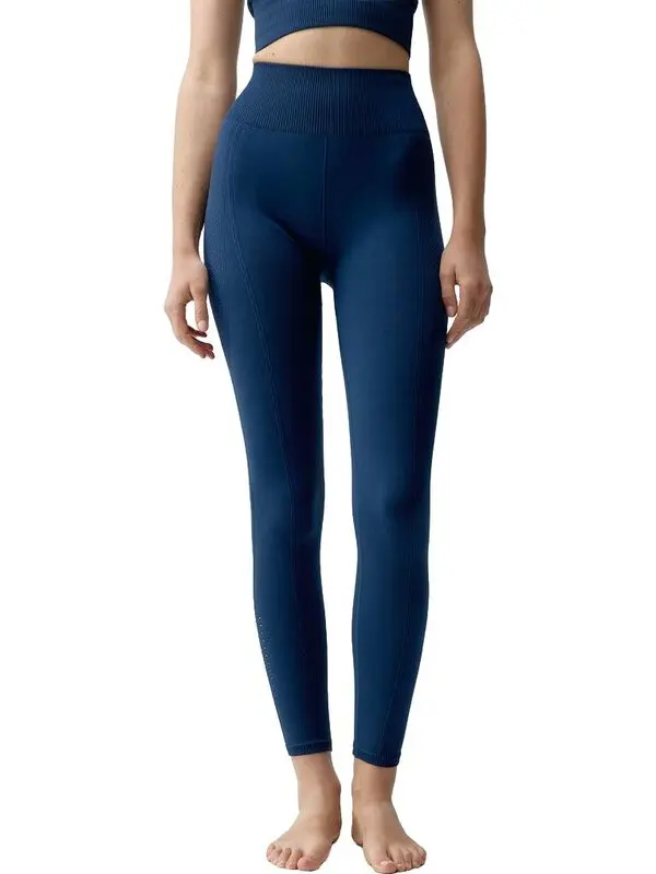 BORN LIVING YOGA India Seamless High Rise Sport Legging - Sailor Blue