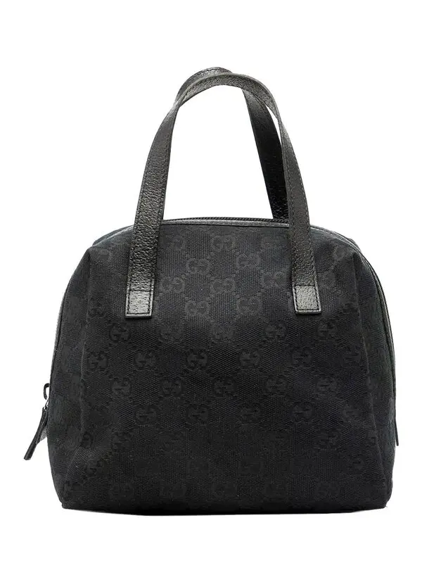 Gucci Gg Canvas Handbag - Black