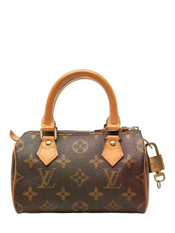 LOUIS VUITTON 1998 Monogram Mini Speedy Hl Satchel - Brown