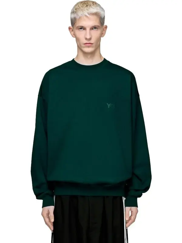 Adidas Y-3 Brushed Terry Crew Sweatshirt - Aurora Ivy