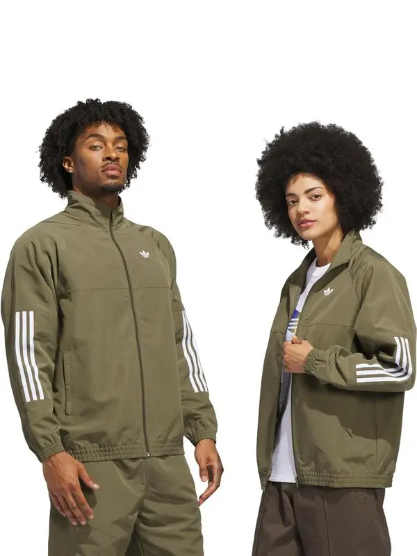 Adidas Skateboarding Gatsele Track Jacket - Olive Strata / White