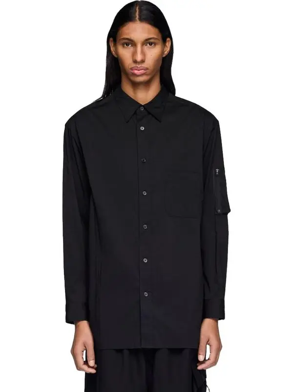 Adidas Y-3 Cotton Long Sleeve Shirt - Black