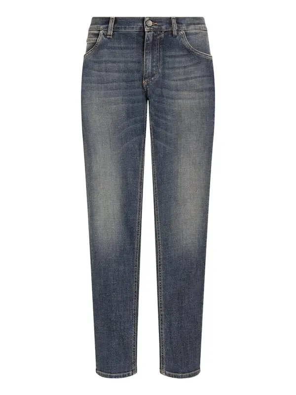 Dolce & Gabbana Regular-fit Stretch Jeans - Multicolor