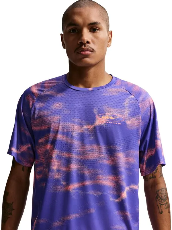 Nike Stride Dri-fit Adv Short-sleeve Running Top - Purple