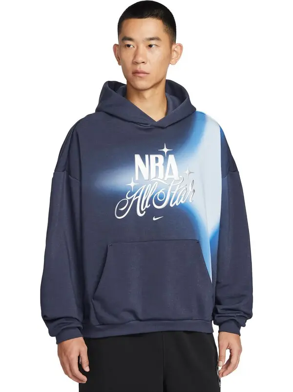 Nike All-star Weekend Standard Issue Dri-fit Nba Practice Hoodie - Blue