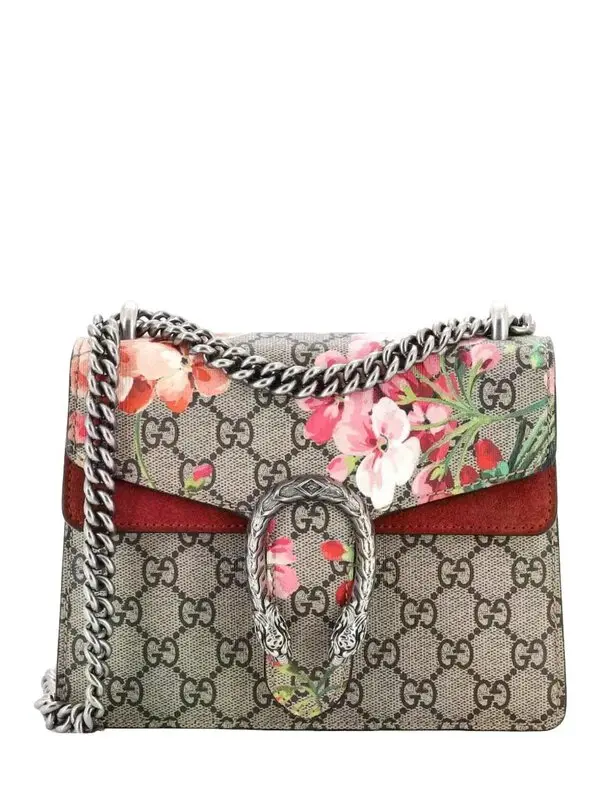 Gucci Dionysus Blooms Print Gg Coated Canvas Mini Shoulder Bag - Brown