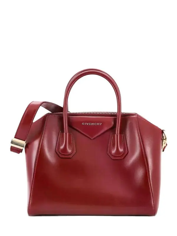 Givenchy Antigona Small Satchel Glazed Leather - Red