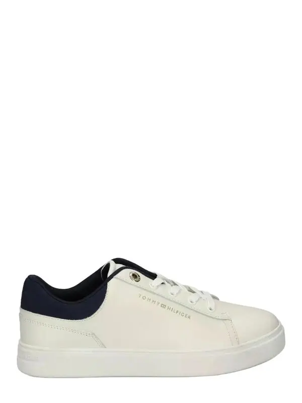 Tommy Hilfiger Lace-up Leather Sneakers - Neutrals