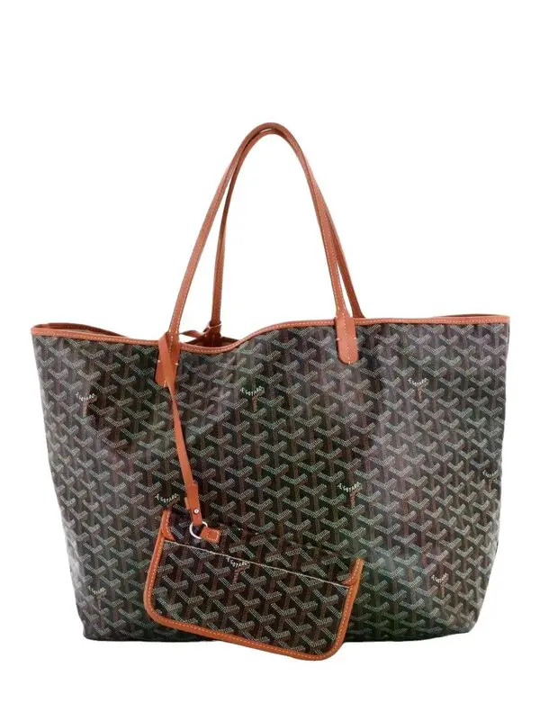Goyard Saint Louis Coated Canvas Gm Tote Bag - Black
