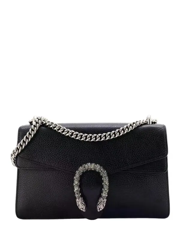 Gucci Dionysus Leather Medium Shoulder Bag - Black
