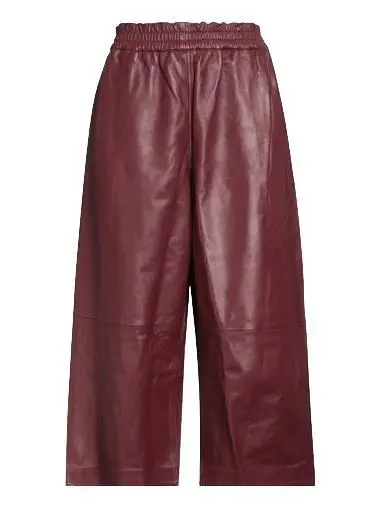 Marni Lambskin Leather Culottes - Red
