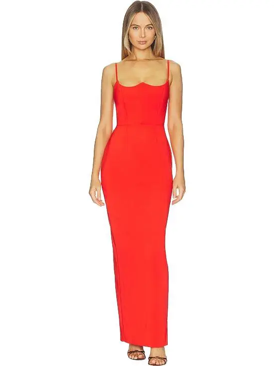 NOOKIE Aaliyah Maxi Dress - Tangerine