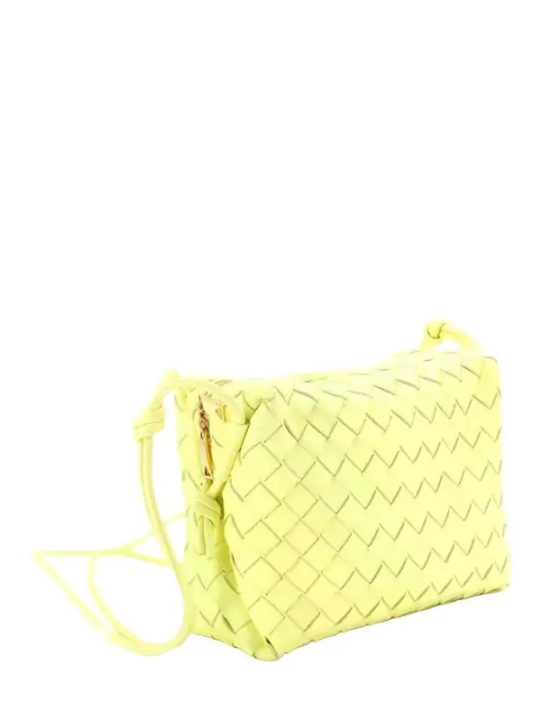 Bottega Veneta Loop Intrecciato Nappa Small Crossbody Bag - Yellow