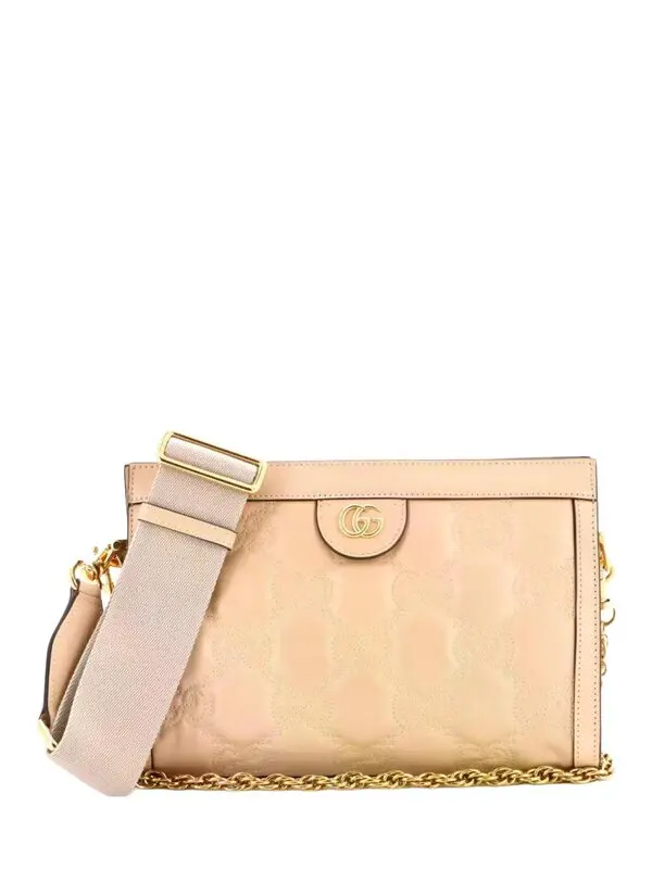 Gucci Gg Matelassé Leather Small Shoulder Bag - Neutrals