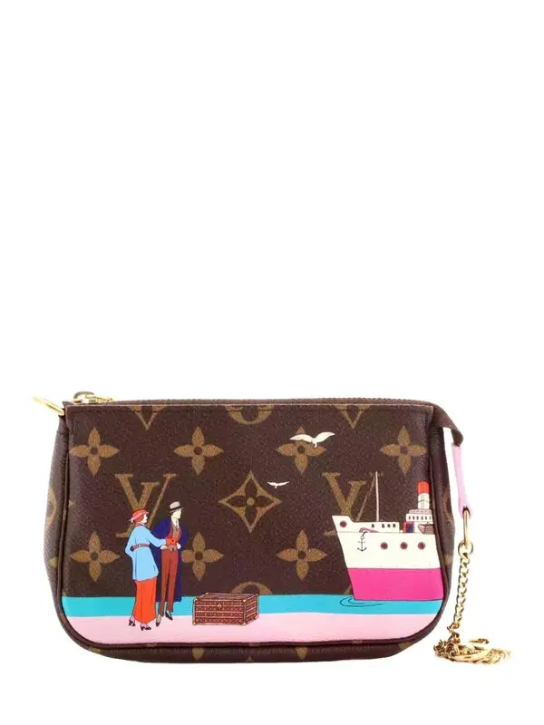 LOUIS VUITTON Pochette Accessoires Limited Edition Mini Clutch - Brown