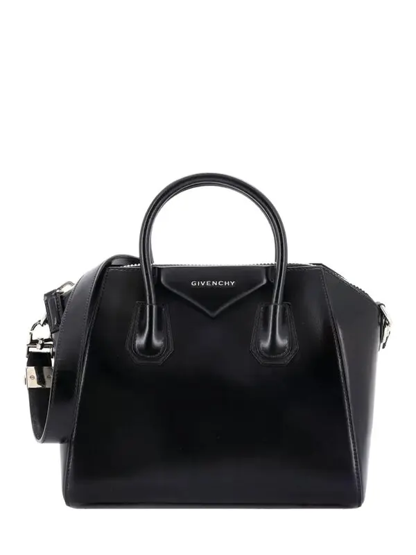 Givenchy Antigona Glazed Leather Small Satchel - Black