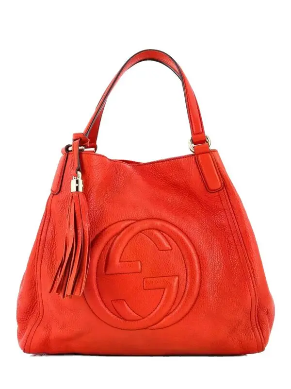 Gucci Soho Leather Medium Shoulder Bag - Red