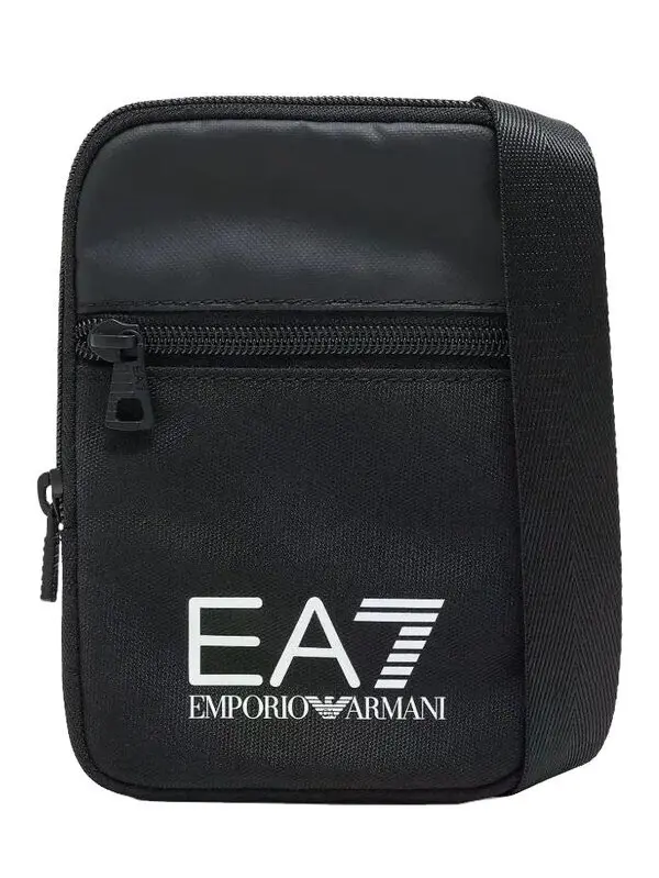 EA7 Logo-print Shoulder Bag - Uc001 Black