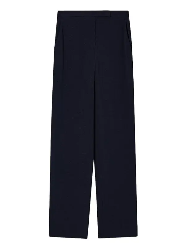Emporio Armani Textured Trousers - Solid Dark