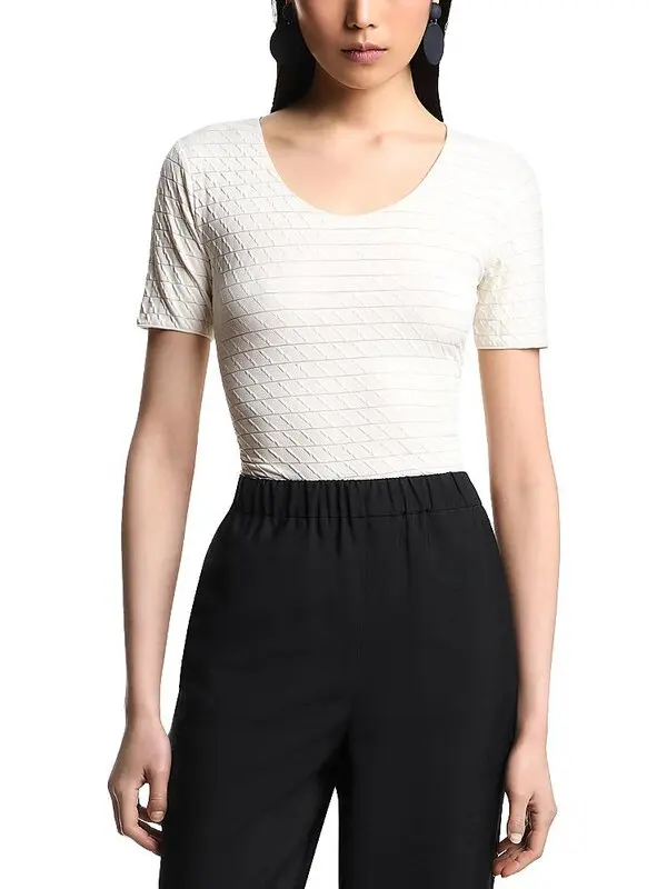 Emporio Armani Geometric Jacquard Top - Multi