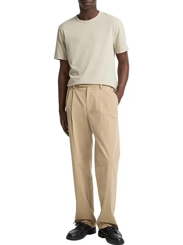 Vince Louie Double Pleat Suiting Trousers - Teak