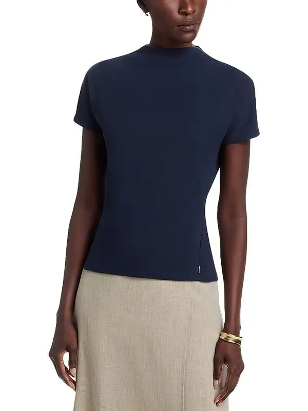 BOSS Ecreci High Neck Top - Sky Captain